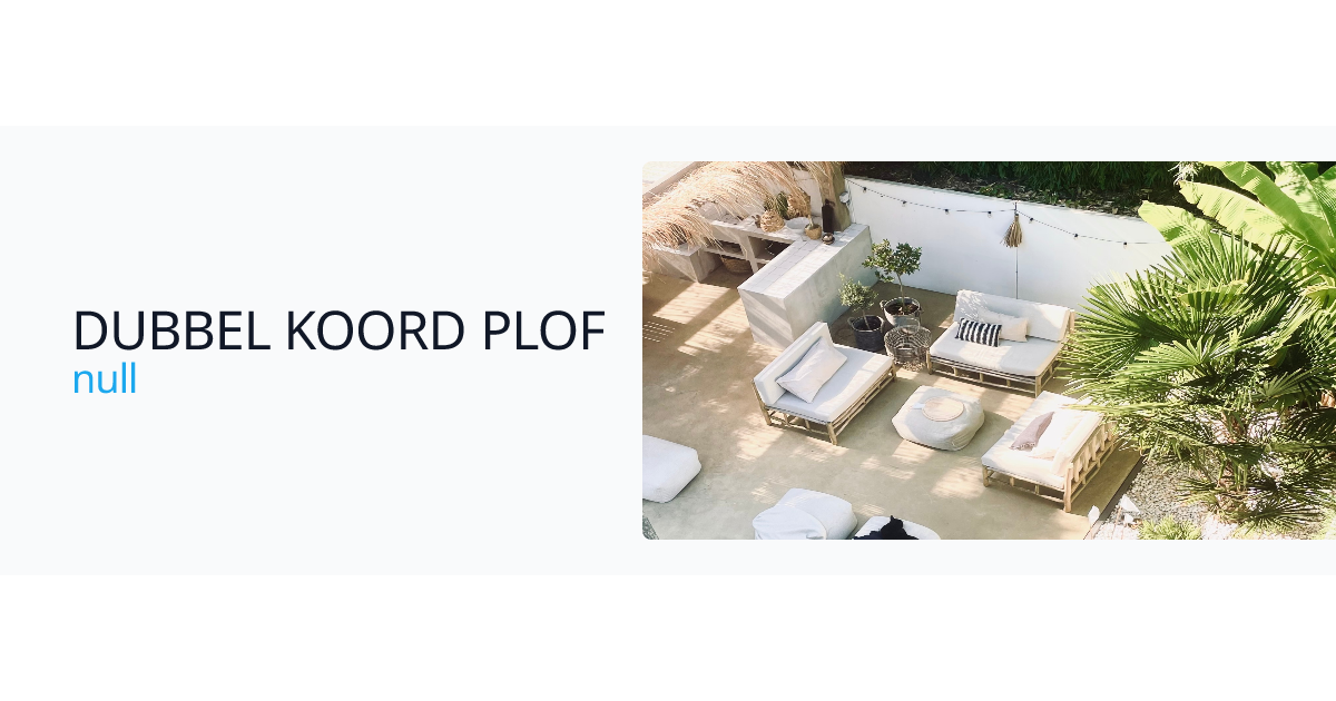 Dubbel koord plof